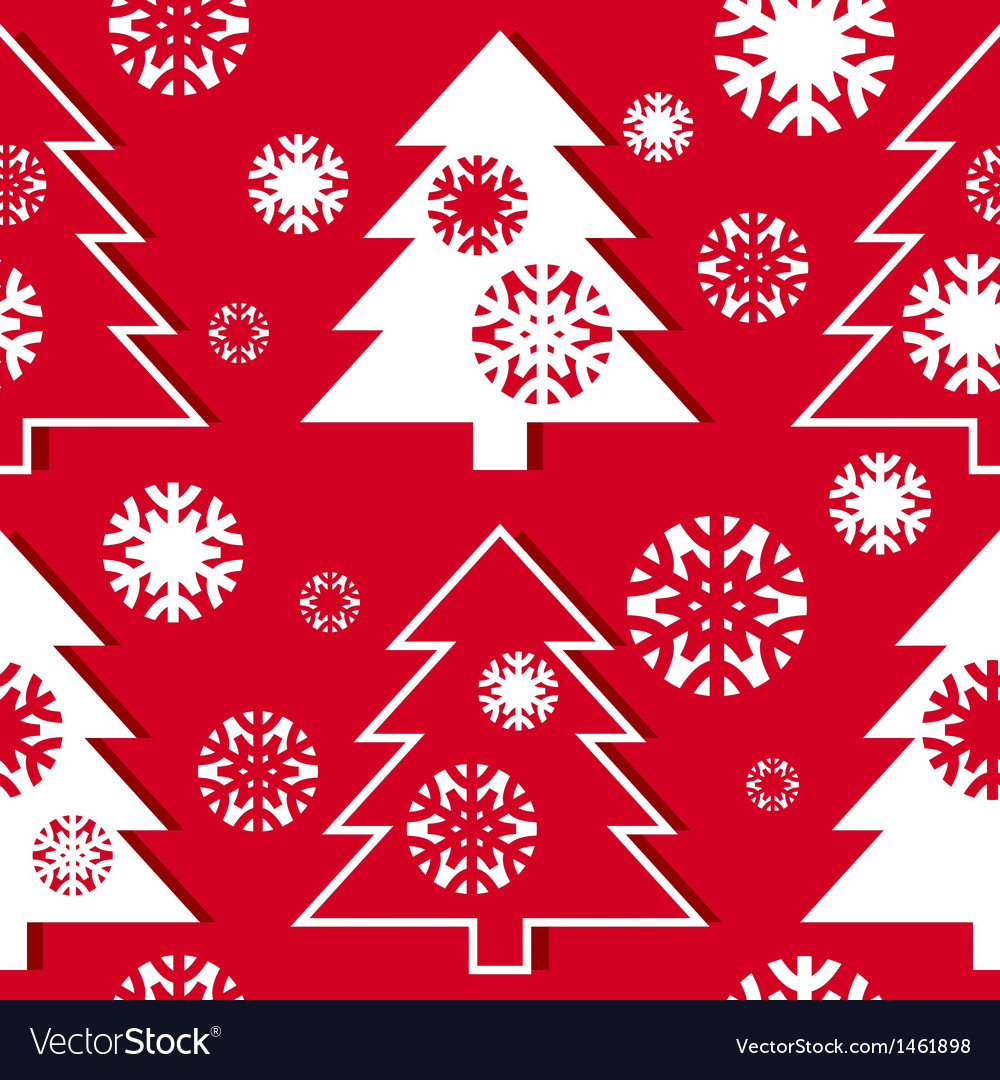 Christmas tree pattern Royalty Free Vector Image
