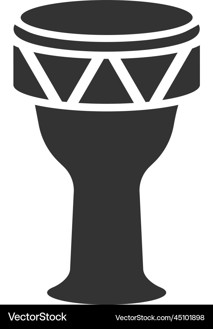 Darbuka musical instrument icon Royalty Free Vector Image