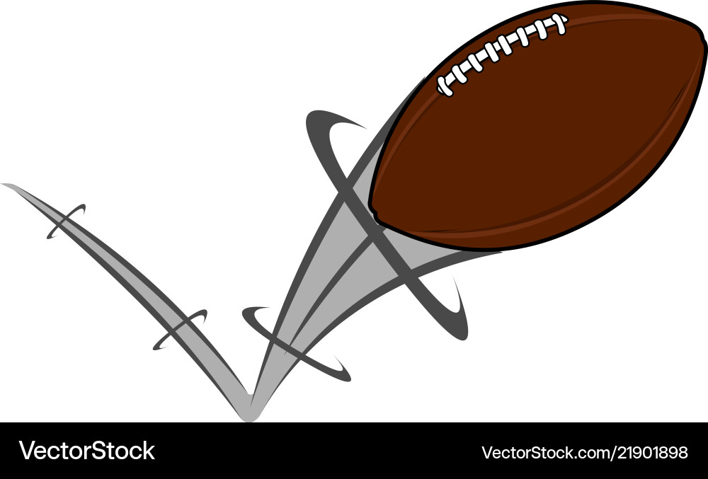 Football ball with an effect Royalty Free Vector Image