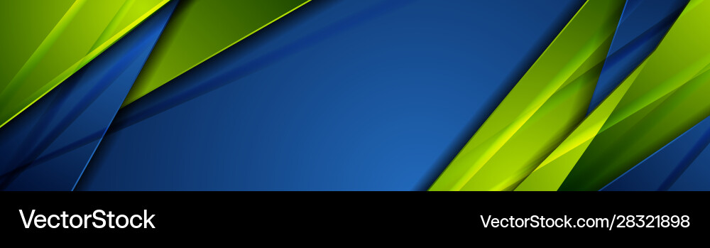 High contrast blue green abstract tech corporate Vector Image