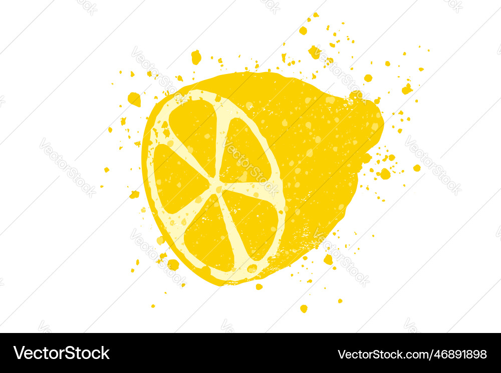 Lemon with text of fresh Royalty Free Vector Image