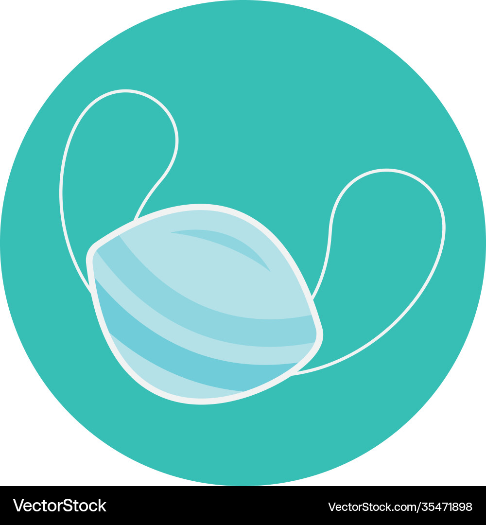 Medical mask accessory respiratory icon Royalty Free Vector