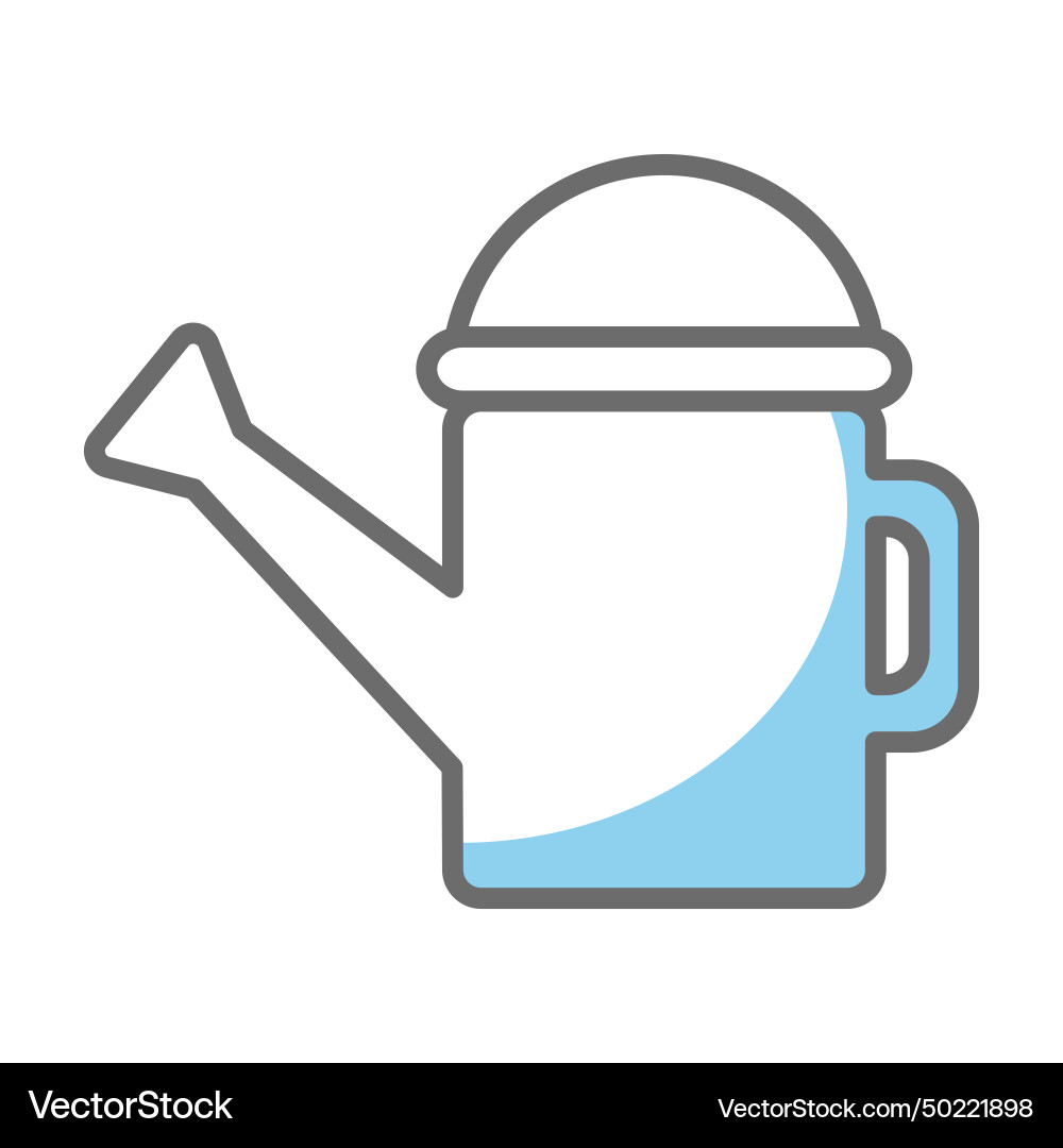 Watering can icon on trendy design Royalty Free Vector Image