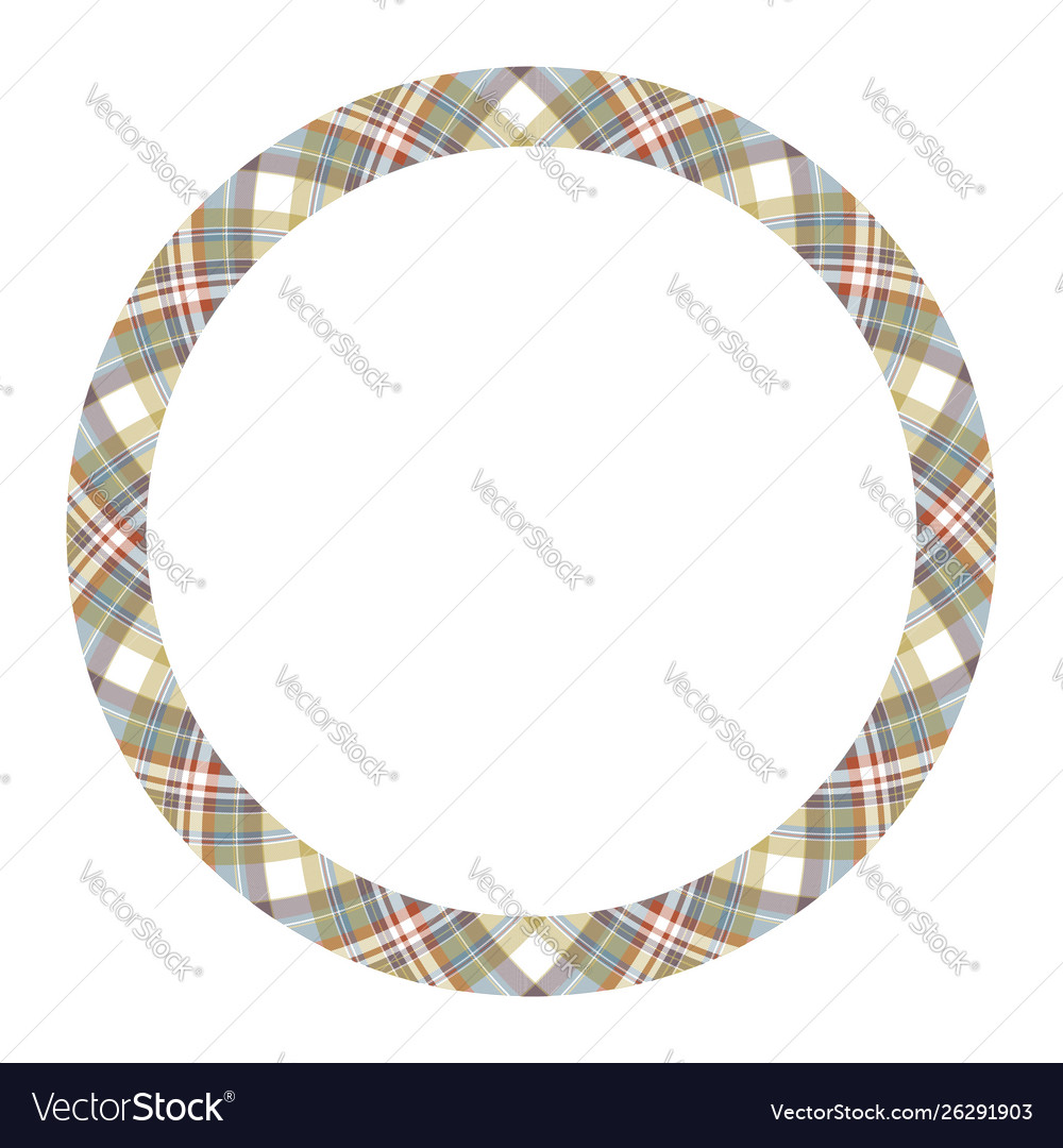 Circle borders and frames round border pattern Vector Image