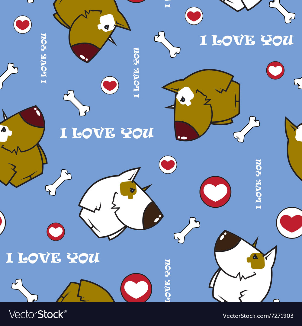 Dog pattern Royalty Free Vector Image - VectorStock