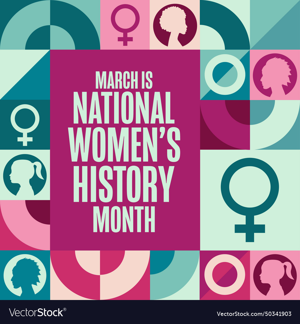 March is national women s history month holiday Vector Image