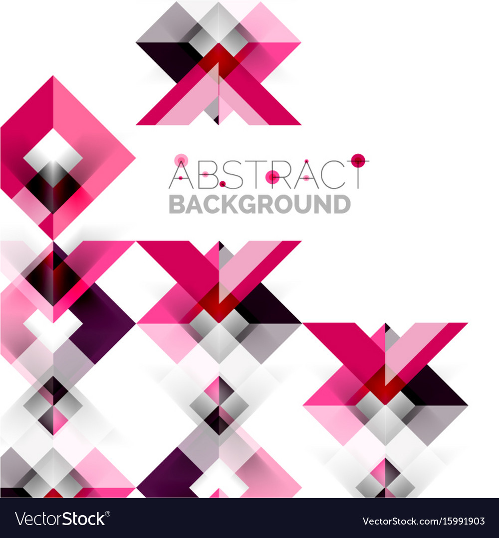 Modern square geometric pattern design on white Vector Image