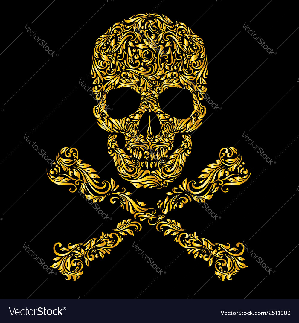 Skull pattern Royalty Free Vector Image - VectorStock