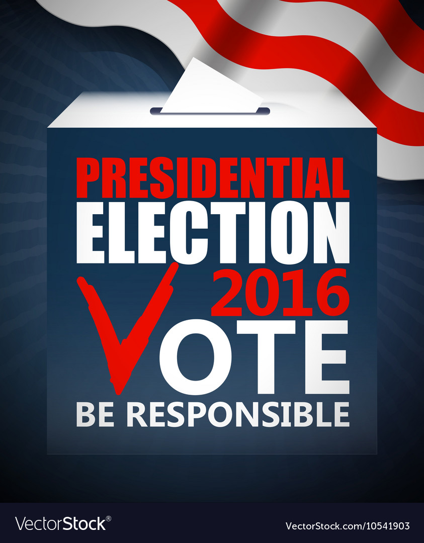 Usa presidential election day concept Royalty Free Vector