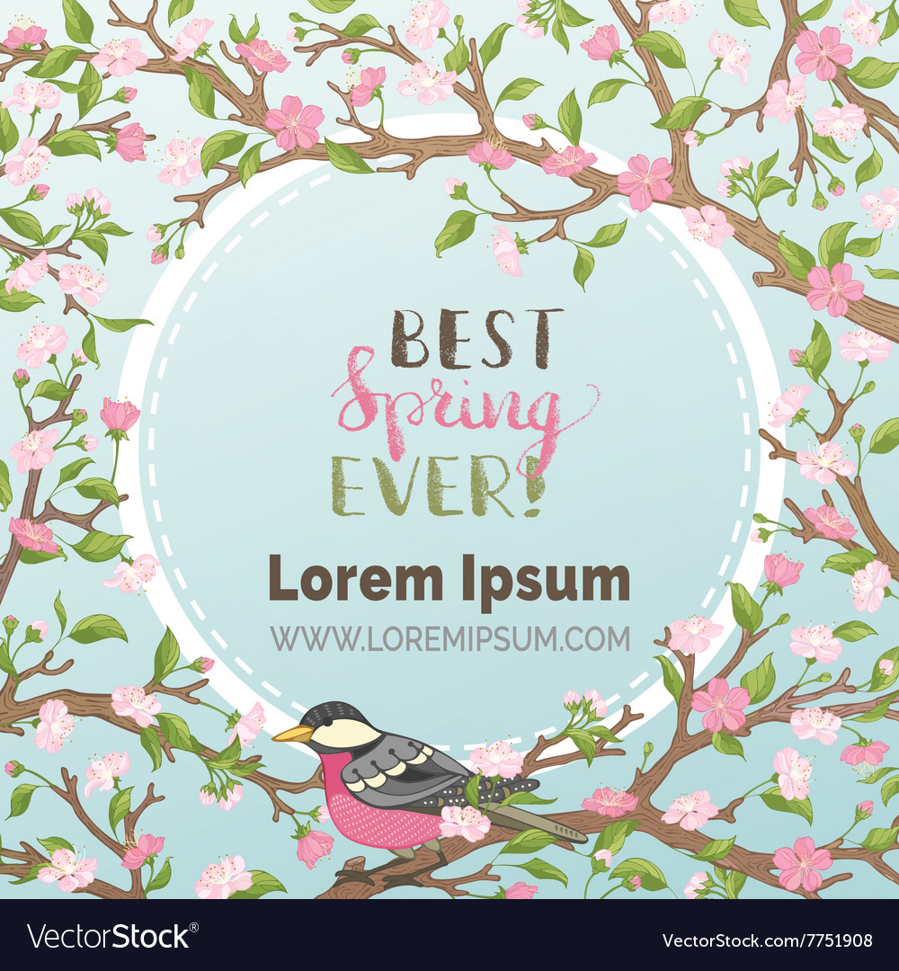Best spring ever Royalty Free Vector Image - VectorStock