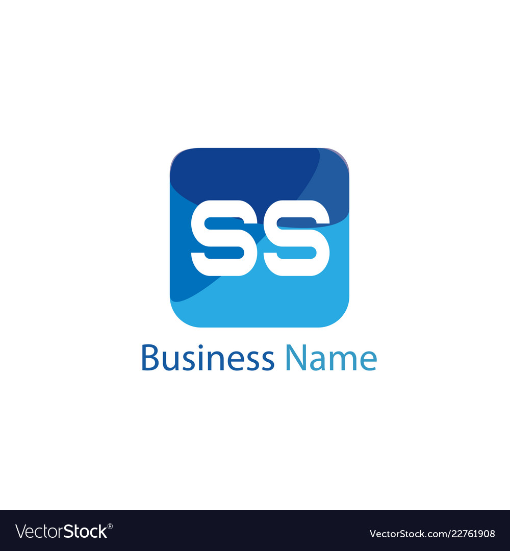 Initial letter ss logo template design Royalty Free Vector