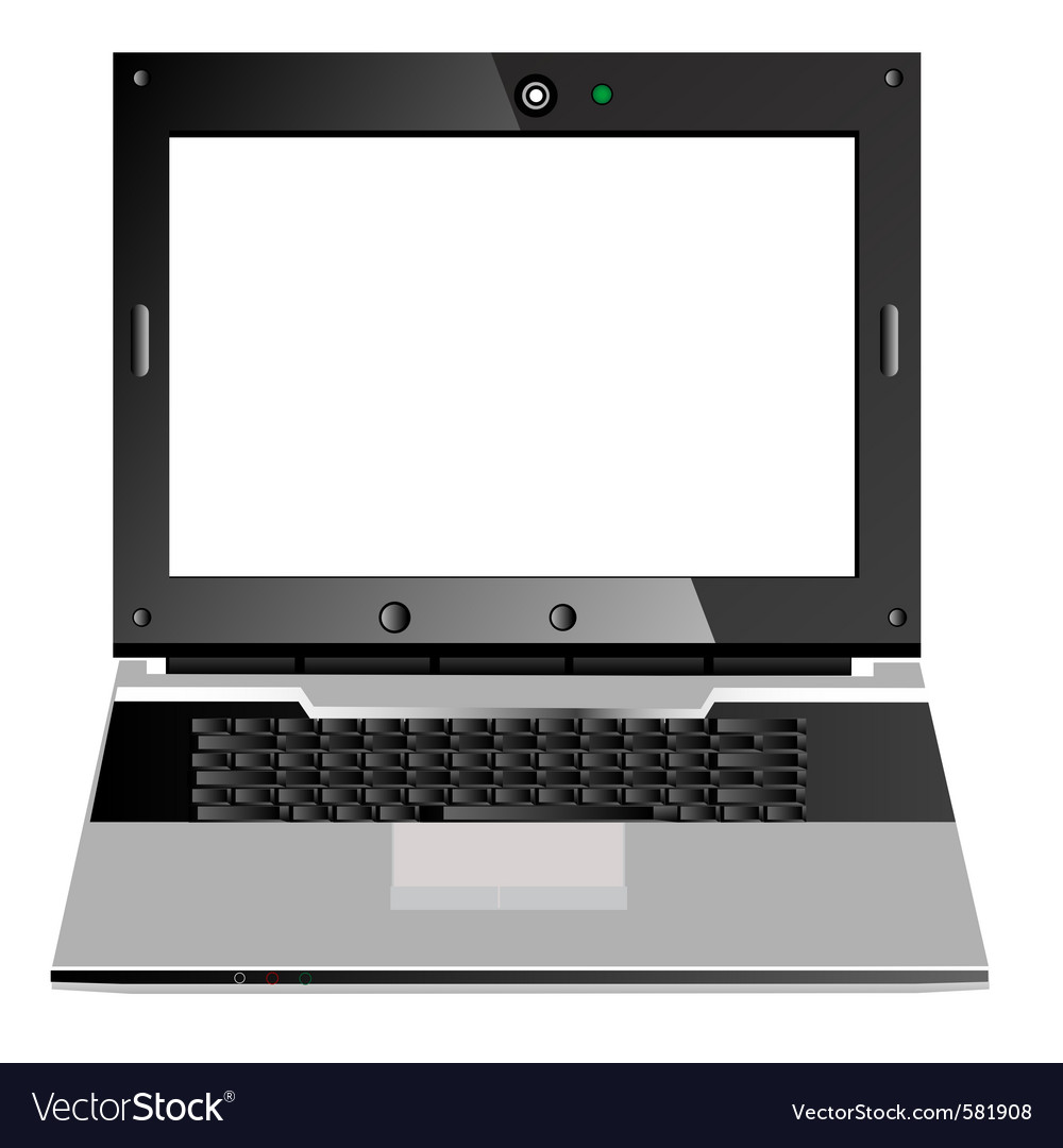 Notebook computer Royalty Free Vector Image - VectorStock