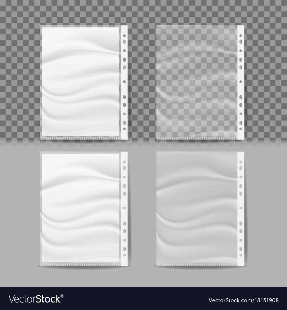 Plastic File A4 Size Store And Protect Royalty Free Vector