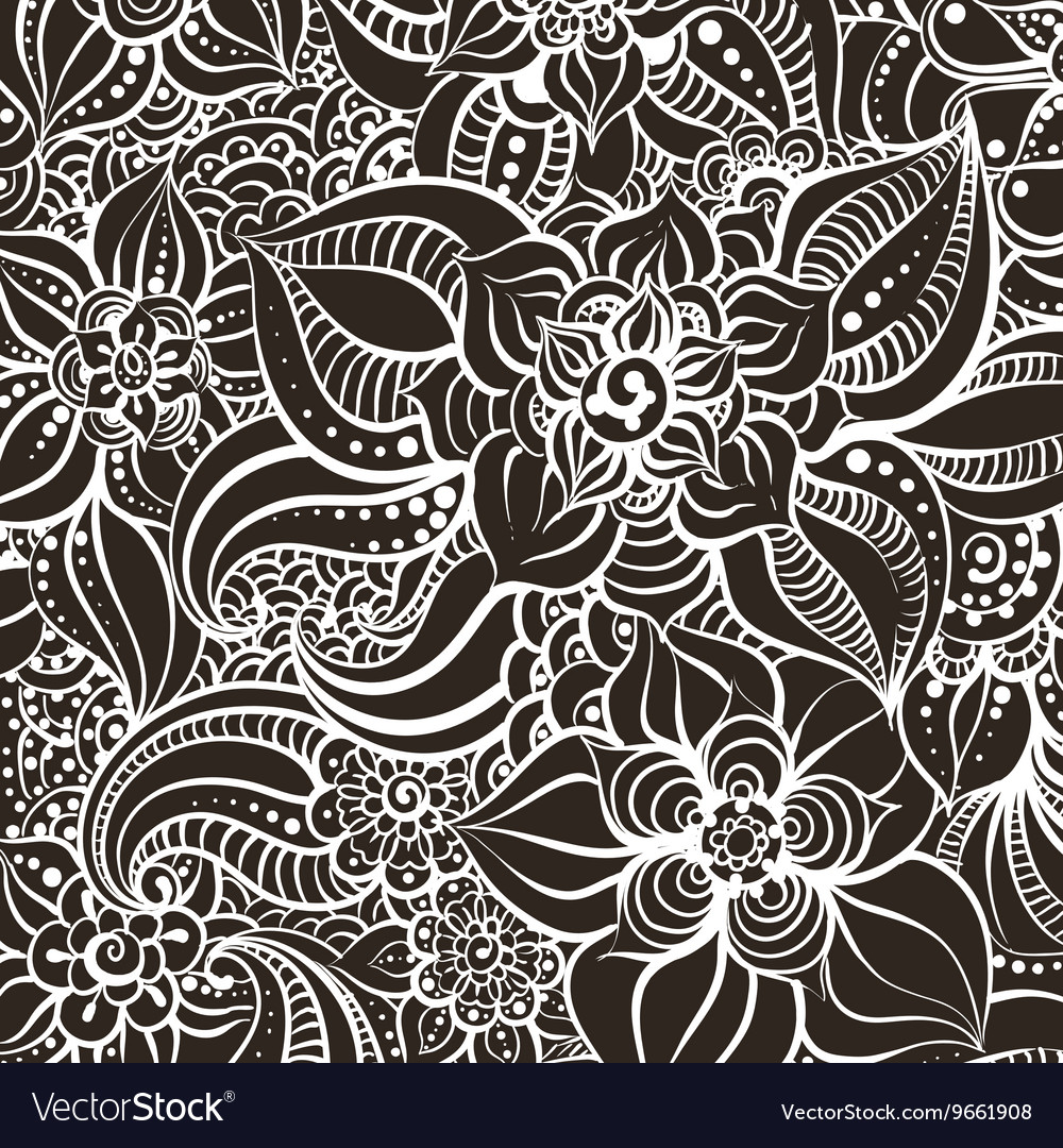 With mehendi Royalty Free Vector Image - VectorStock