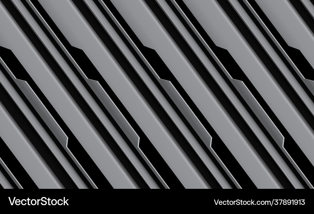 Abstract grey black circuit cyber geometric line Vector Image