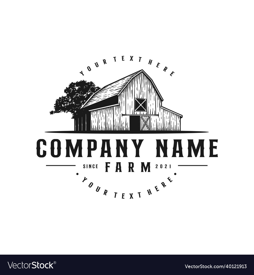 Barn logo template Royalty Free Vector Image - VectorStock
