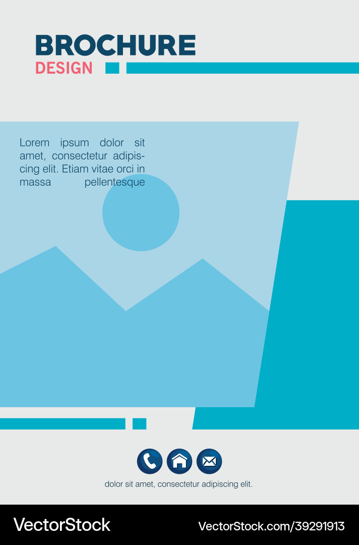 Brochure paper design Royalty Free Vector Image