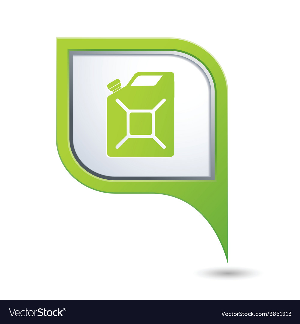 Canister green pointer Royalty Free Vector Image