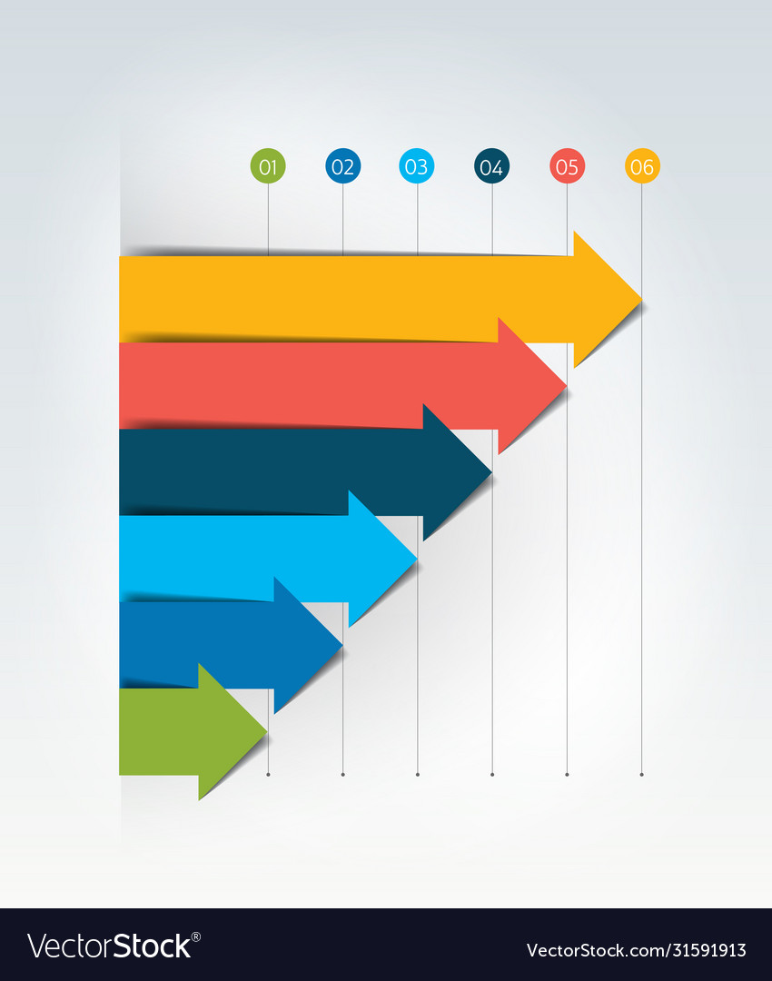 Chart graph 3d style infographics element Vector Image