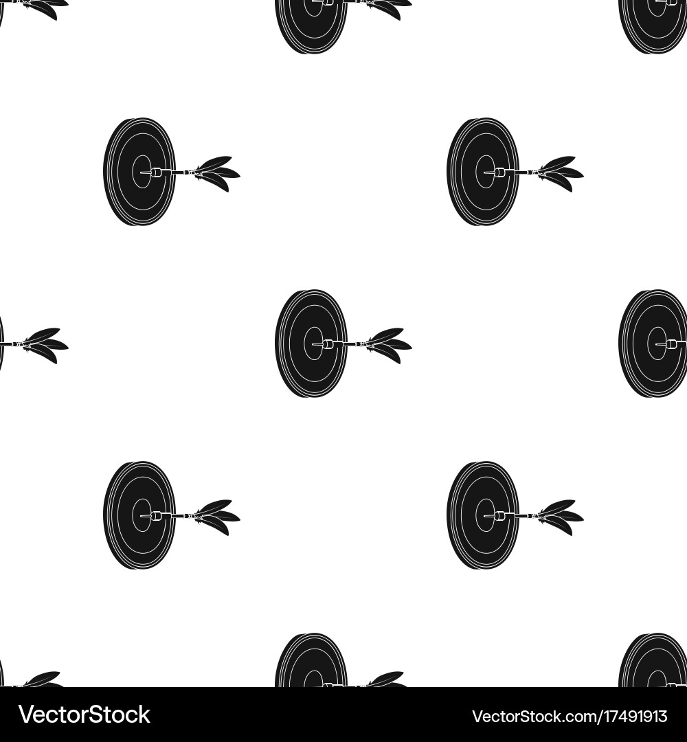 Dart and a target for darts the game Royalty Free Vector