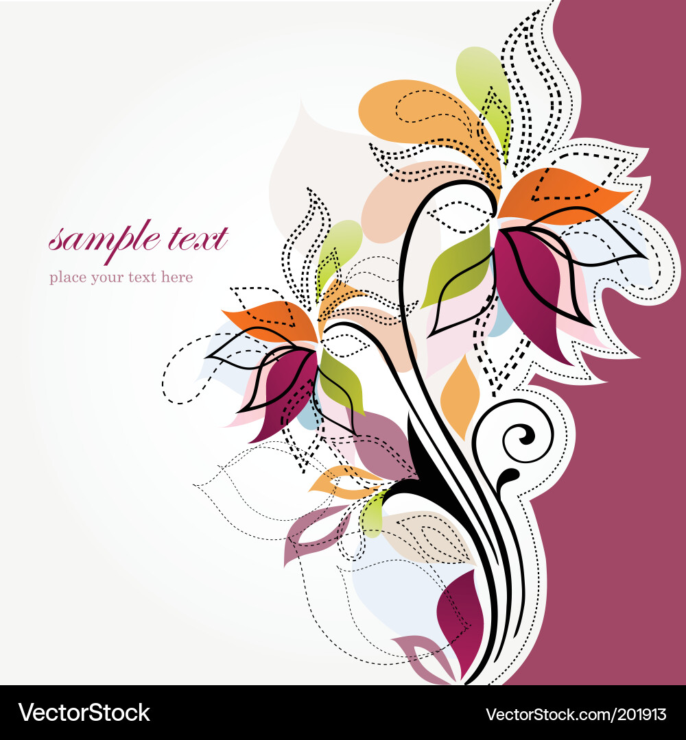 Flower background Royalty Free Vector Image - VectorStock