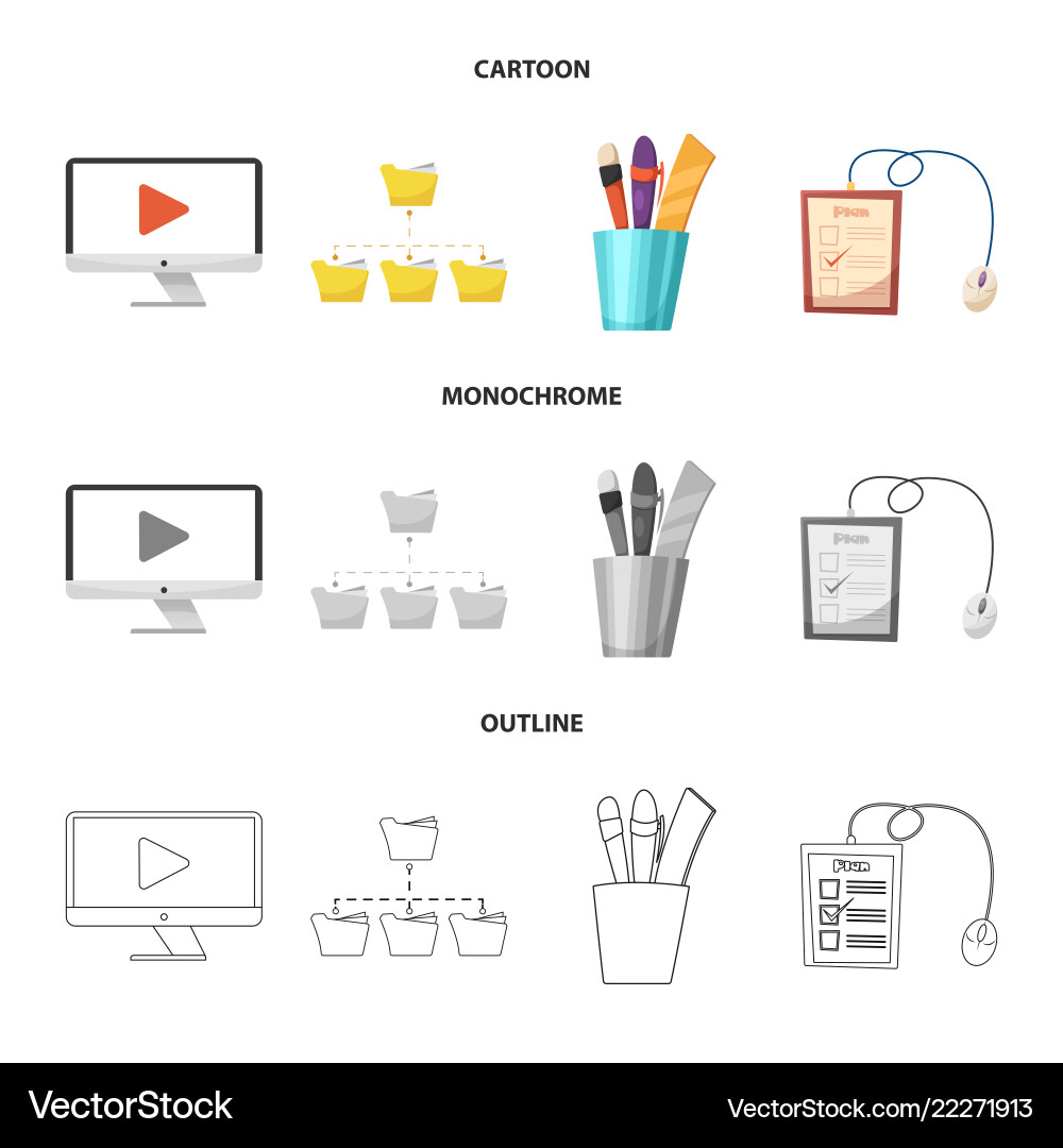 Isolated object of education and learning symbol Vector Image
