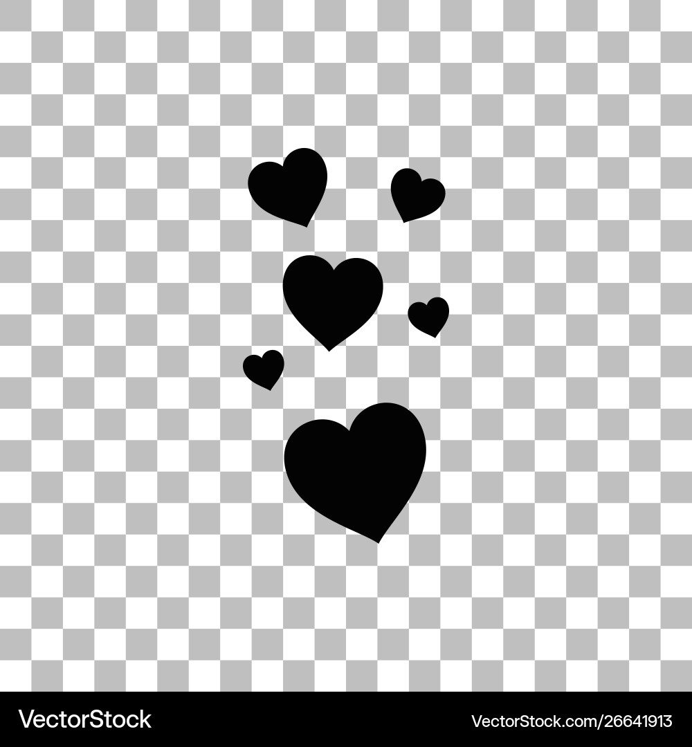 Like heart love icon flat Royalty Free Vector Image
