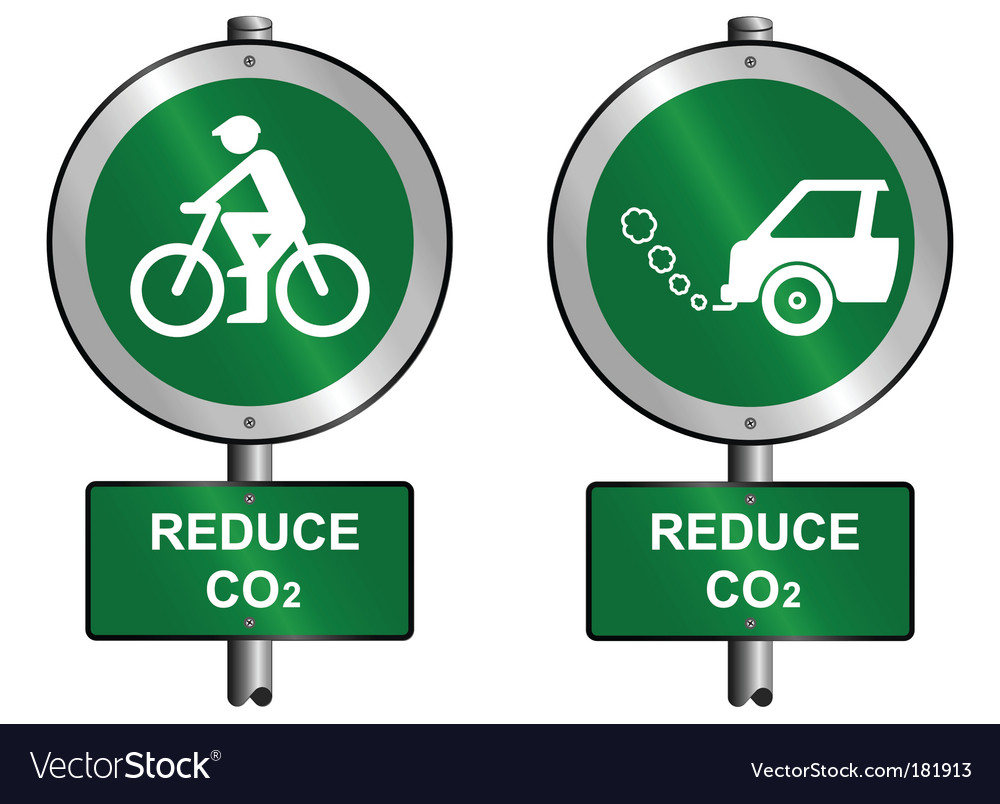 Reduce co Royalty Free Vector Image - VectorStock