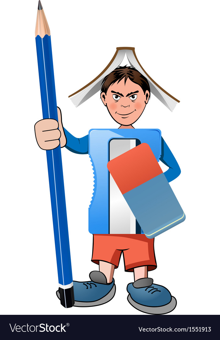 School warrior Royalty Free Vector Image - VectorStock