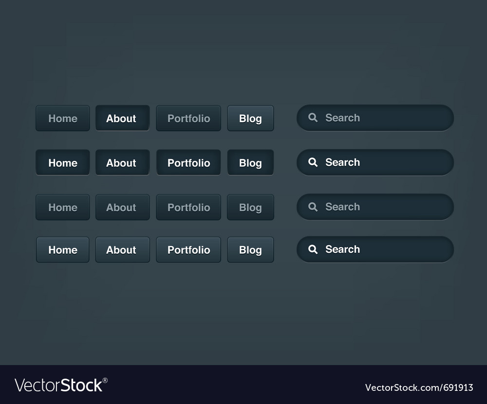 Web menu Royalty Free Vector Image - VectorStock