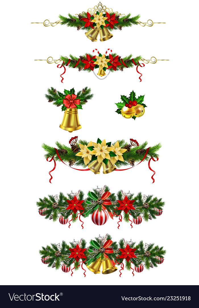 Christmas elements for your designs Royalty Free Vector