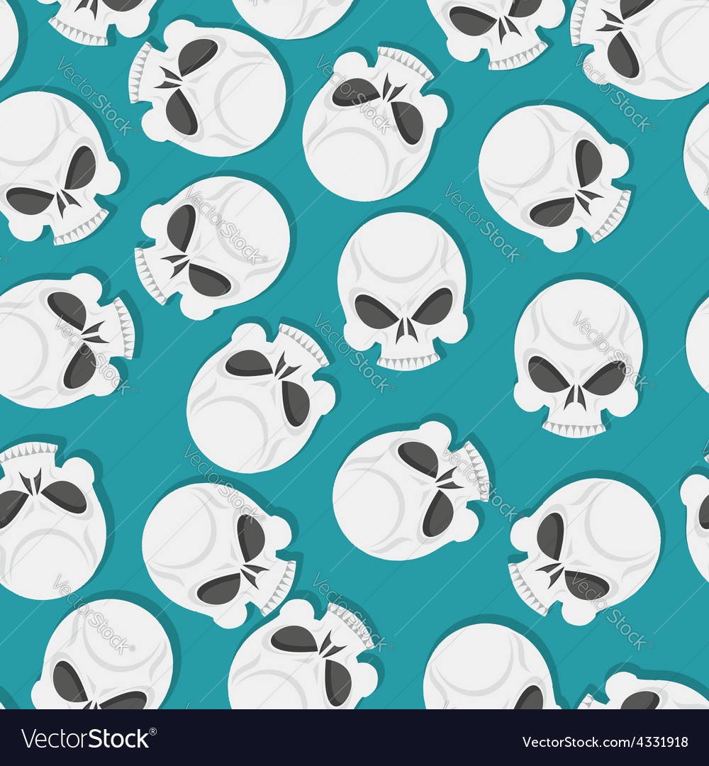 Skull Seamless pattern Royalty Free Vector Image