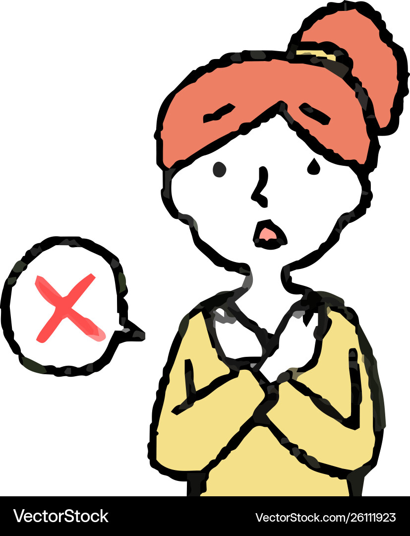 A upper body woman face and pose Royalty Free Vector Image