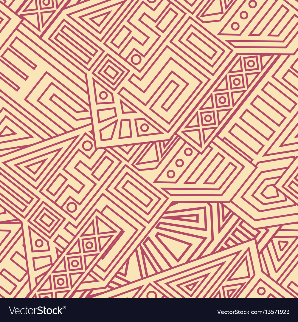 Aztec seamless pattern Royalty Free Vector Image