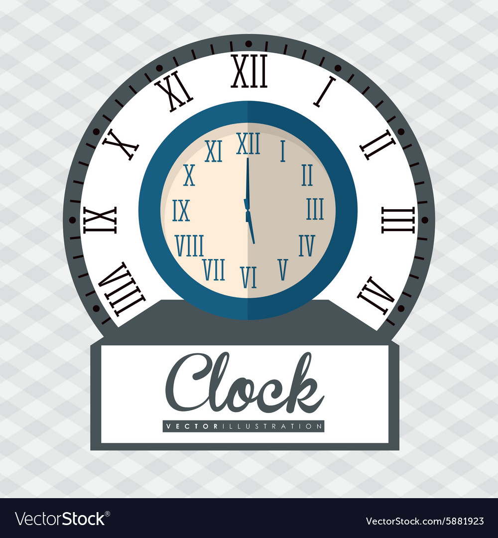 Clock design Royalty Free Vector Image - VectorStock