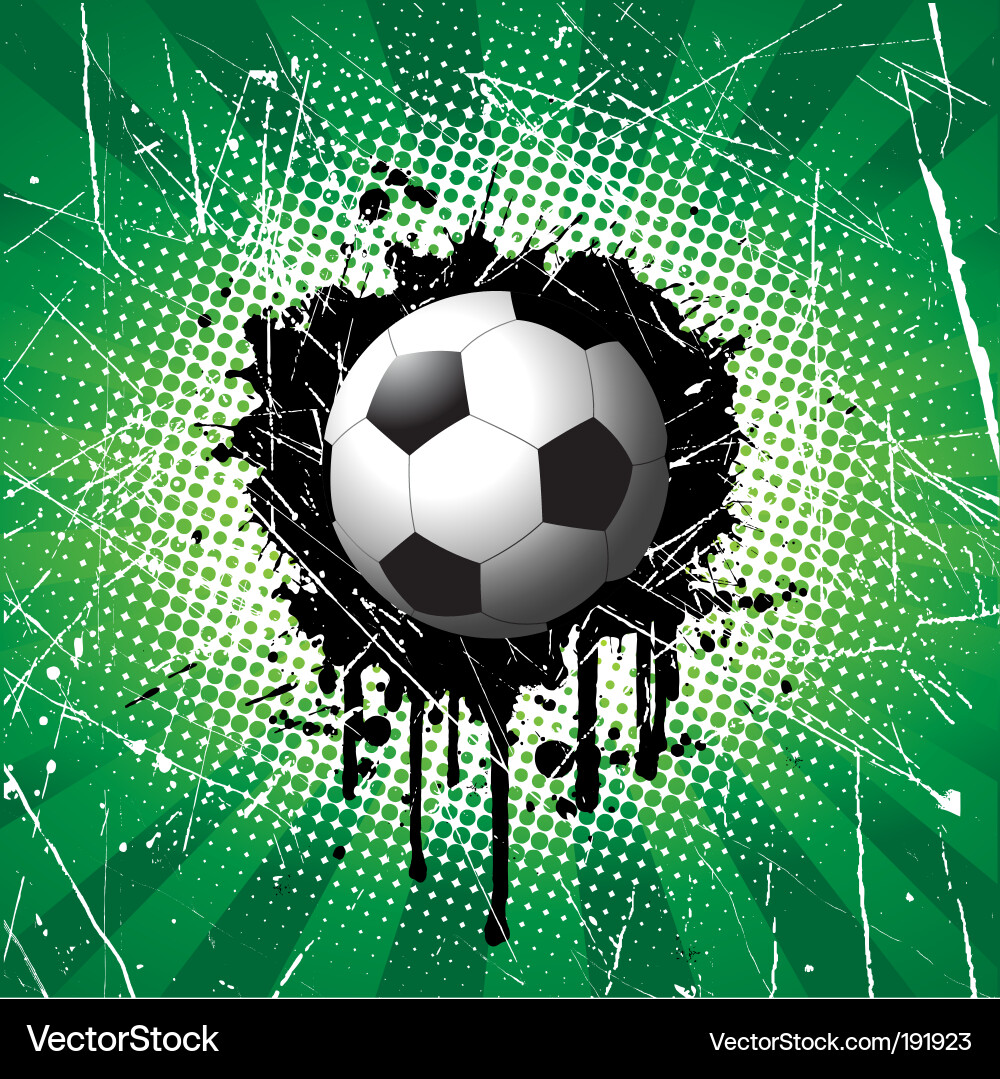 Grunge football Royalty Free Vector Image - VectorStock