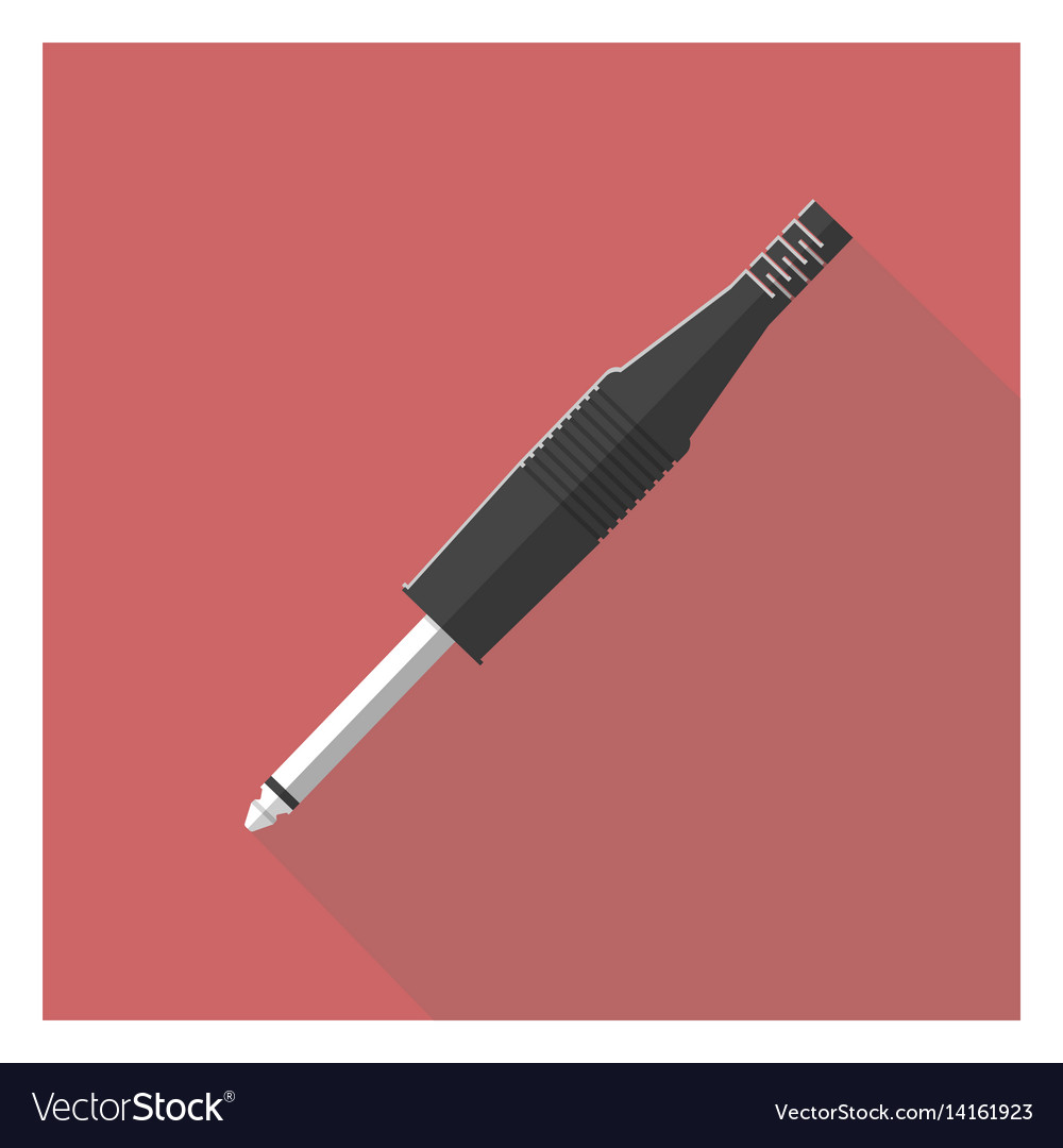 Jack plug Royalty Free Vector Image - VectorStock