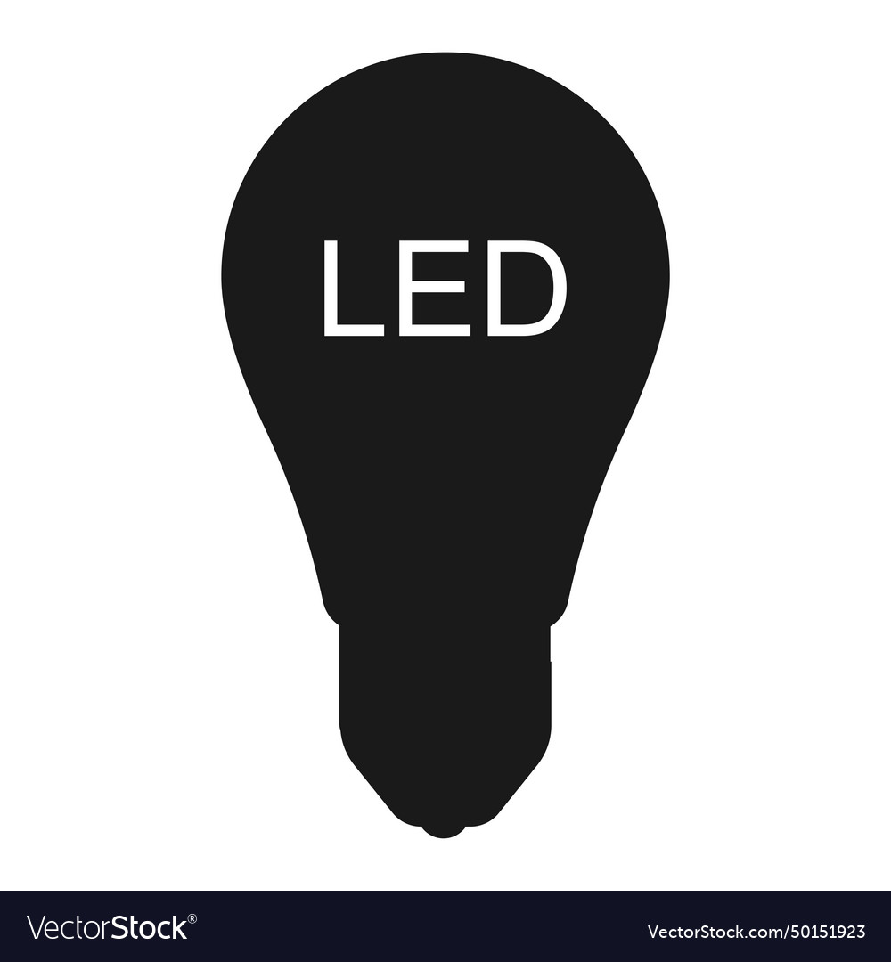 Led light icon Royalty Free Vector Image - VectorStock