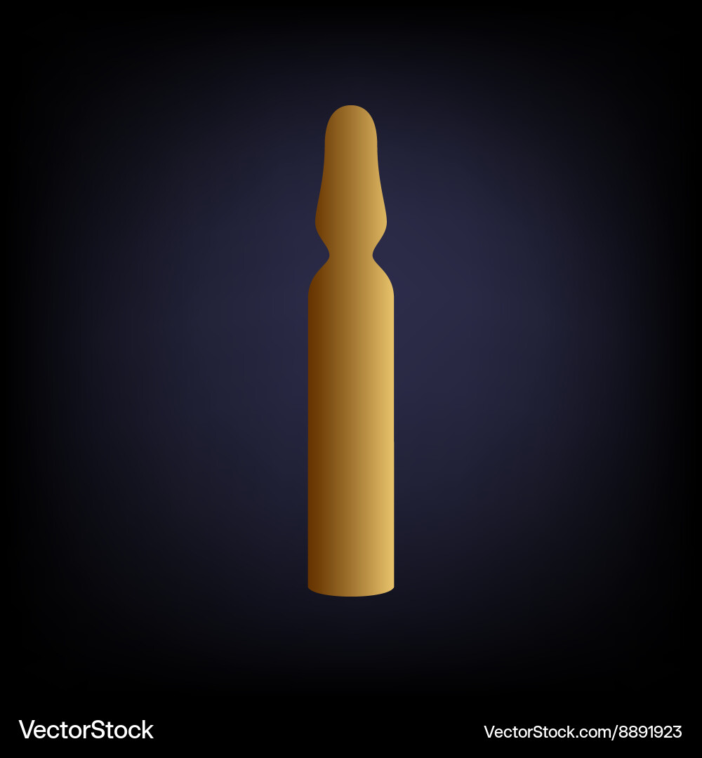 Medical ampoule sign Royalty Free Vector Image