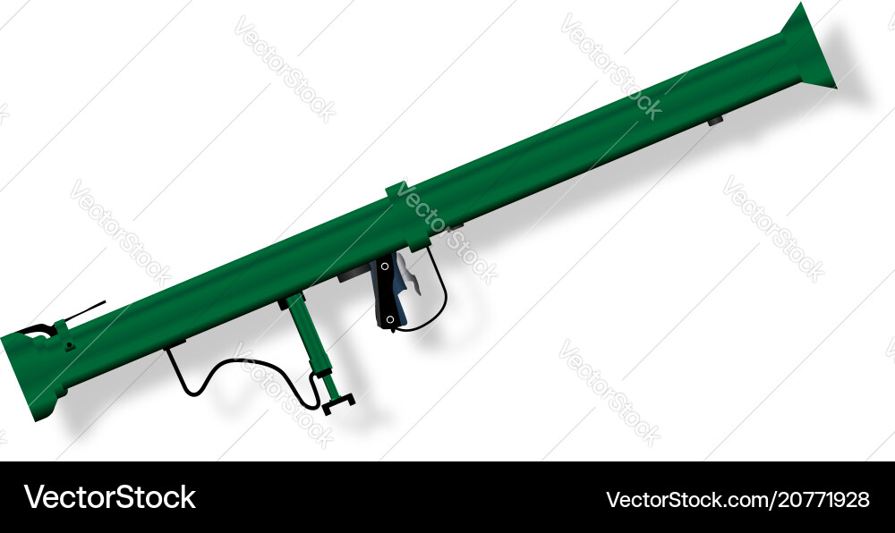 Bazooka anti-tank weapon Royalty Free Vector Image
