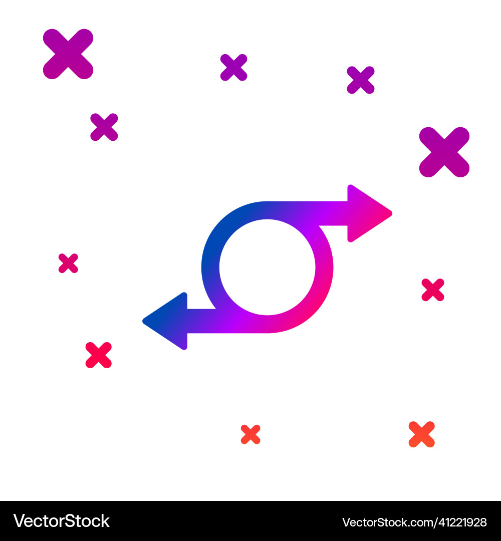Color arrow icon isolated on white background Vector Image