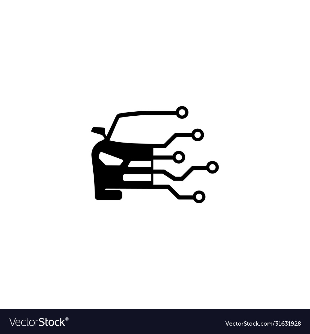 Diagnostics car tech icon logo template Royalty Free Vector