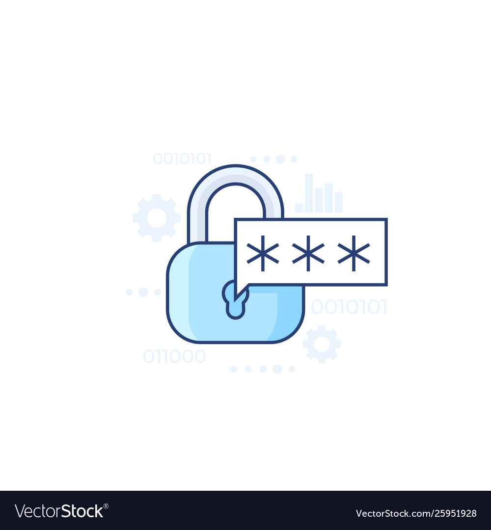 Password Access Authentication And Cybersecurity Vector Image