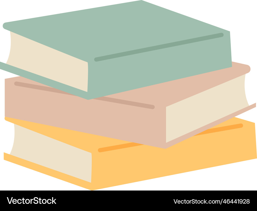 Pile of books Royalty Free Vector Image - VectorStock