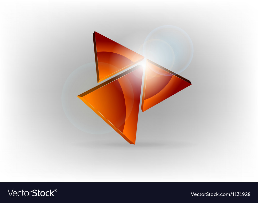 Red triangles Royalty Free Vector Image - VectorStock