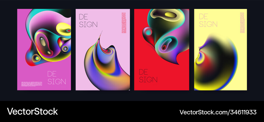 Abstract colorful liquid and fluid colors Vector Image