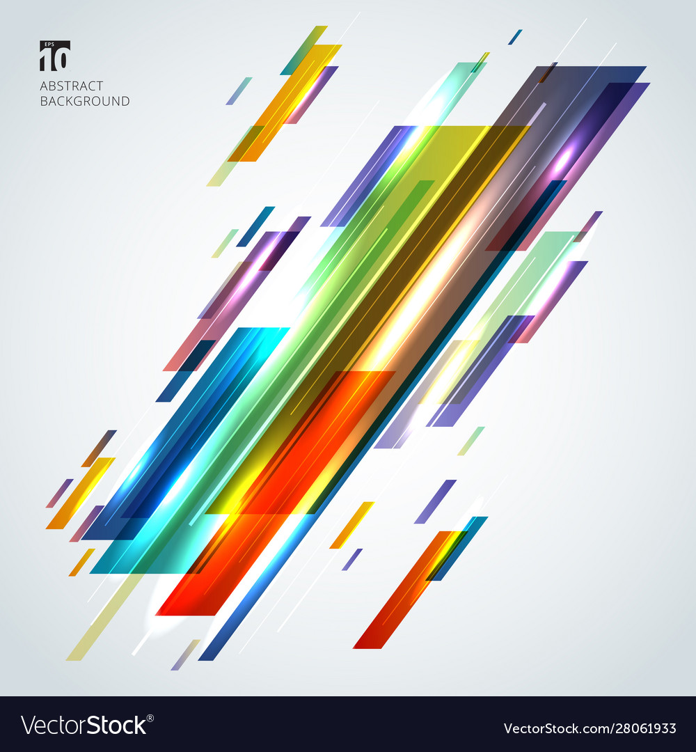 Abstract creative colorful geometric shapes and Vector Image Abstract creative colorful geometric shapes and Vector Image
