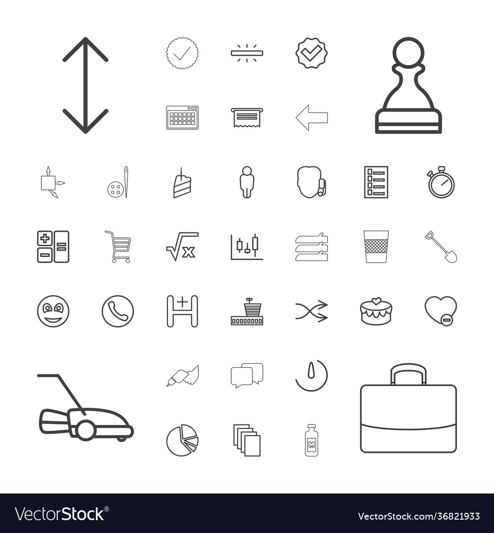 Button icons Royalty Free Vector Image - VectorStock