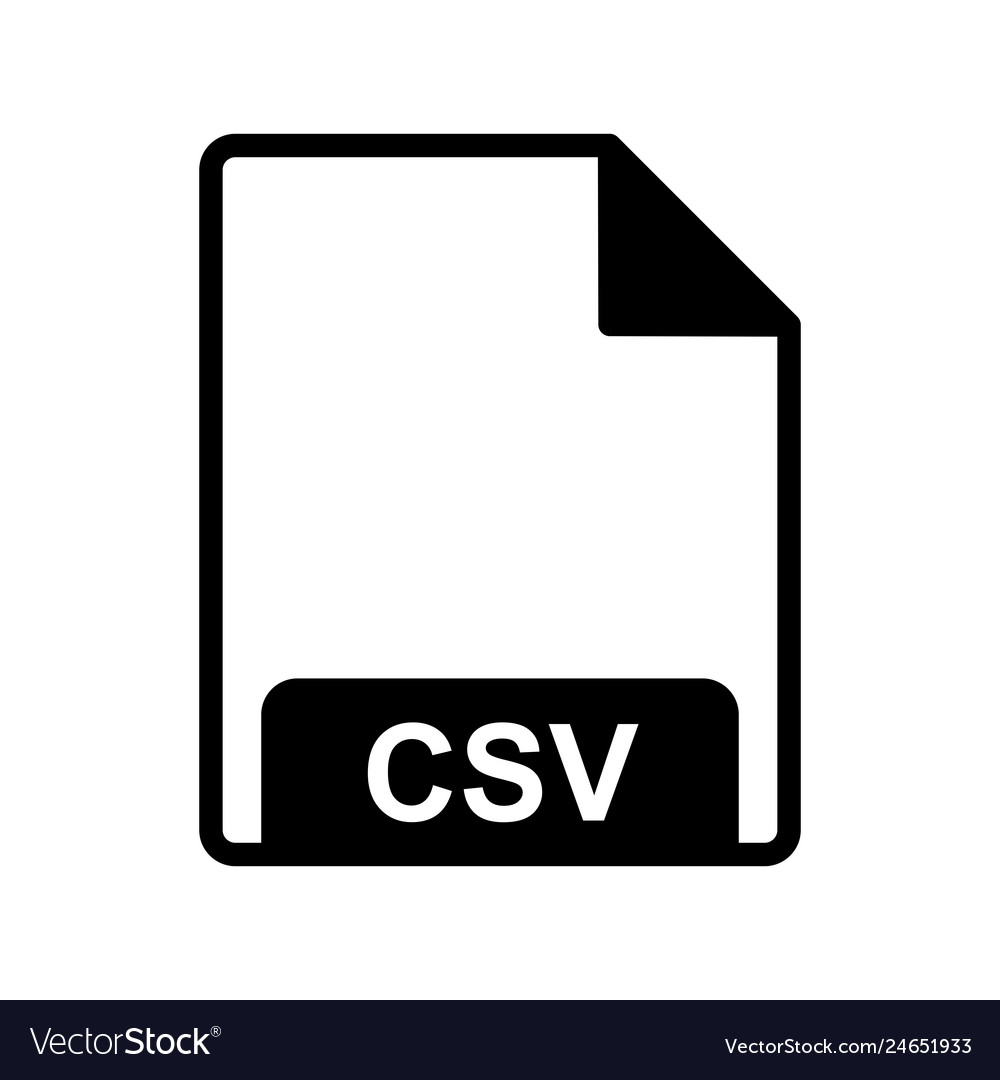 Csv icon Royalty Free Vector Image - VectorStock
