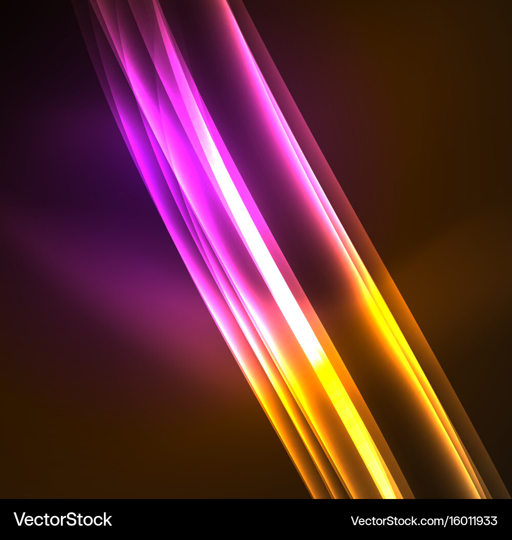 Energy lines glowing waves in the dark Royalty Free Vector